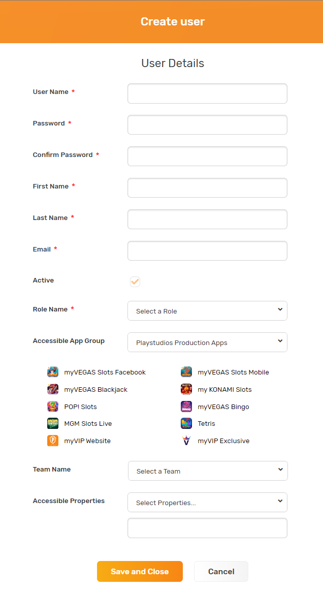 Users Administration